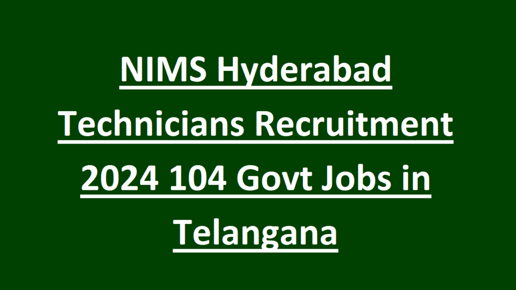 NIMS Hyderabad B.Sc Nursing Course, BPT, AHS Course Admission ...