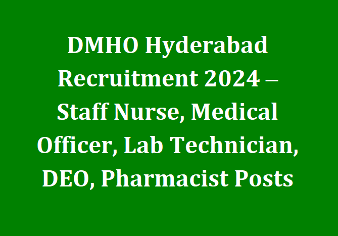 DEO TelanganaGovtJobs 2026, TGPSC Recruitment 2026 TGHC Notification ...