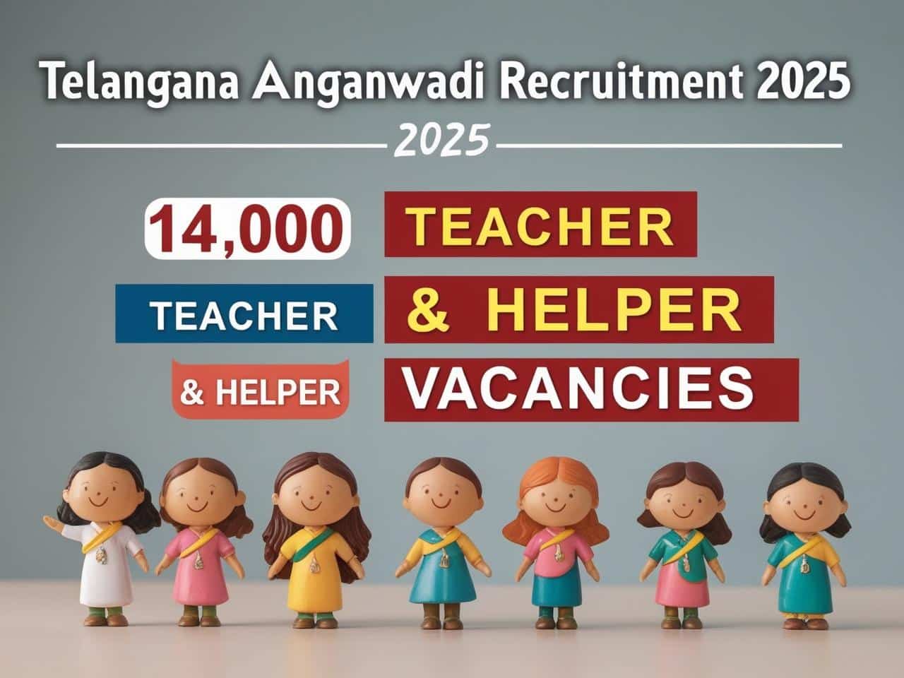 Telangana Anganwadi Recruitment 2025 – 14,000 Teacher & Helper Vacancies
